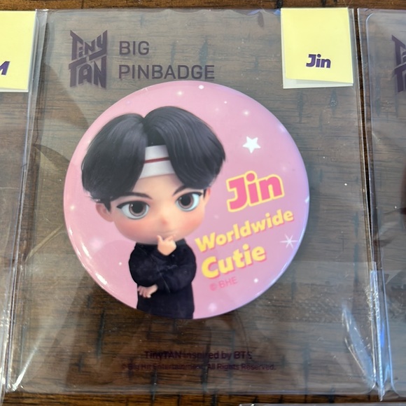 Bts | Other | Bts Tinytan Big Pin Badges Official Merchandise Original ...
